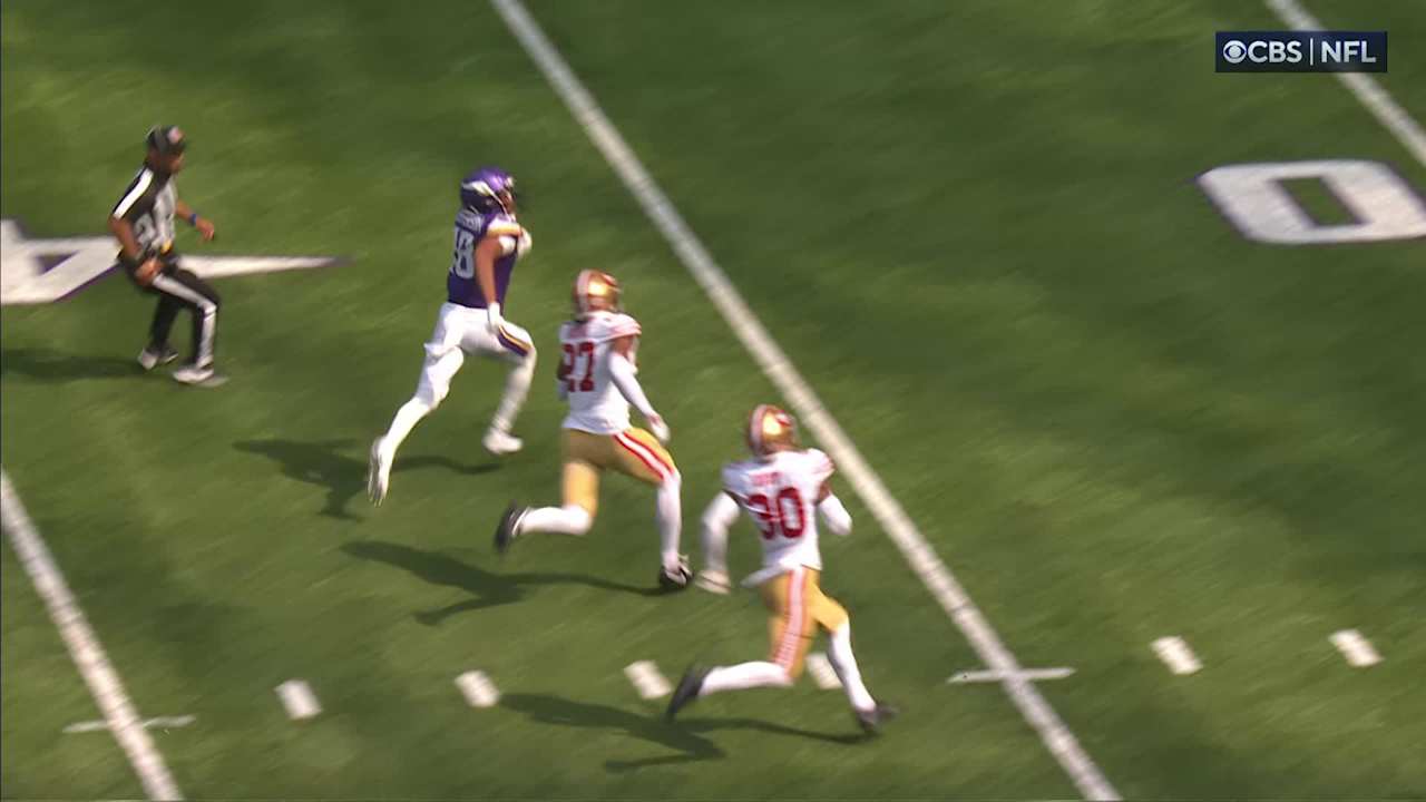 Can't-Miss Play: 97-YARD TOUCHDOWN! Minnesota Vikings Sam Darnold dials wide receiver Justin ...