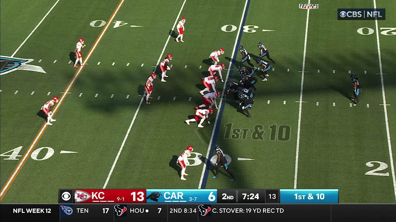 Carolina Panthers rookie running back Jonathon Brooks' first NFL carry ...