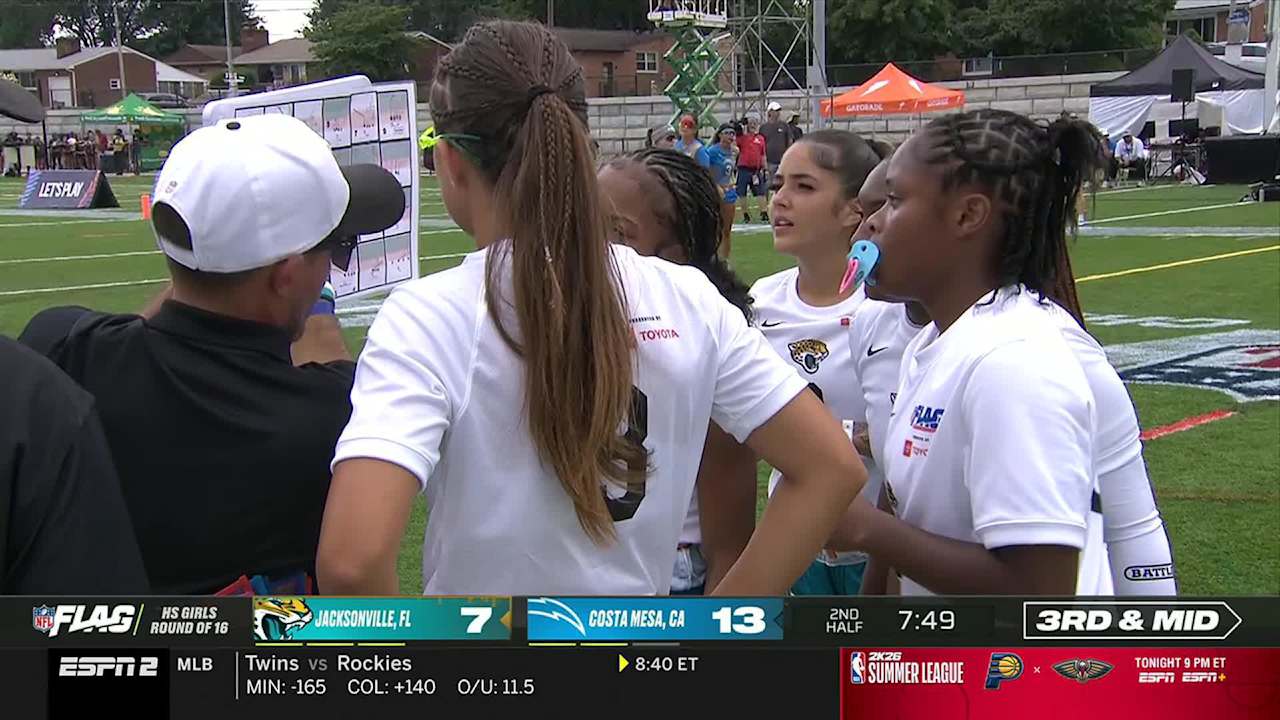 Conquer Chargers corner Sophie M Guitron in perfect spot for INT off ...