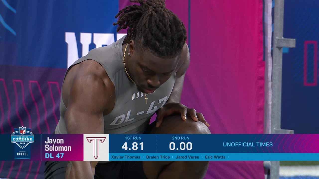 EDGE rusher Javon Solomon runs official 4.72-second 40-yard dash at ...
