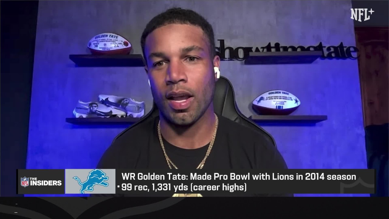 Ex-Detroit Lions wide receiver Golden Tate talks Detroit's playoff push ...