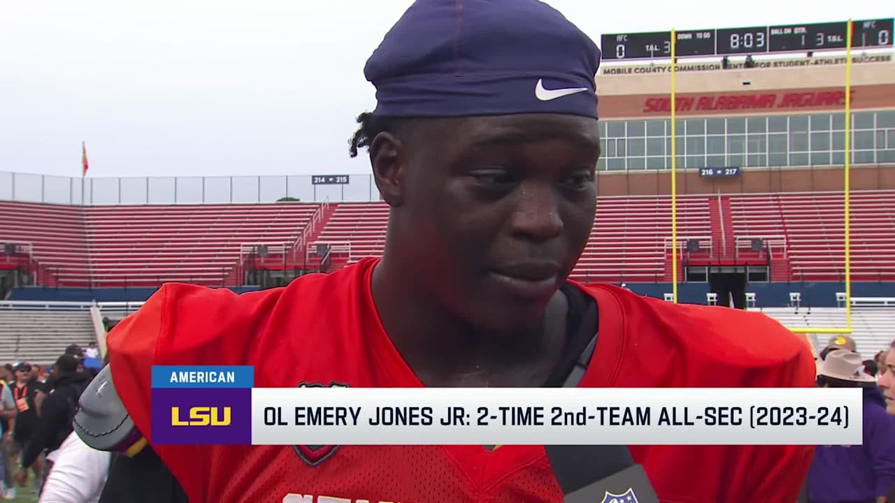 Offensive lineman Emery Jones shares what NFL teams can expect from him