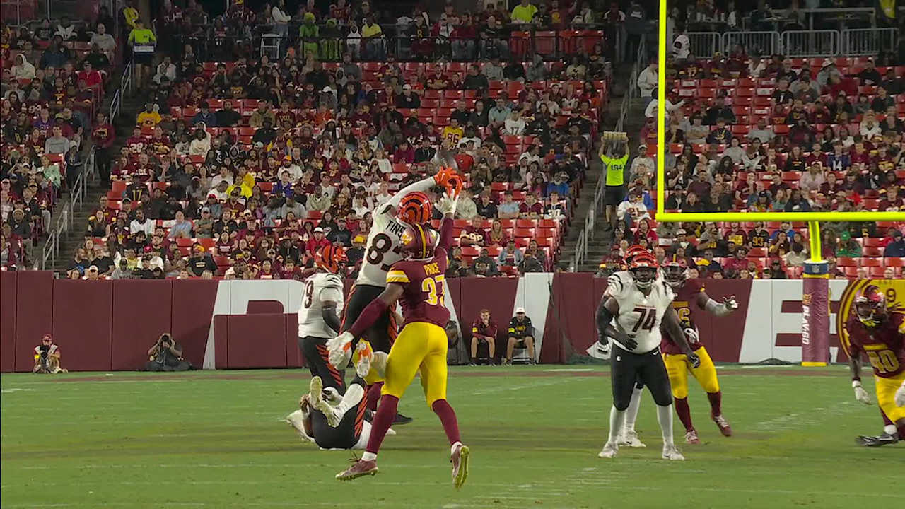 Cincinnati Bengals wide receiver Mitchell Tinsley stuns commentator Joe ...