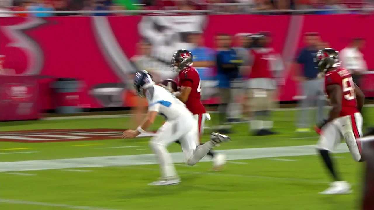 Tampa Bay Buccaneers cornerback Roman Parodie takes Tennessee Titans ...