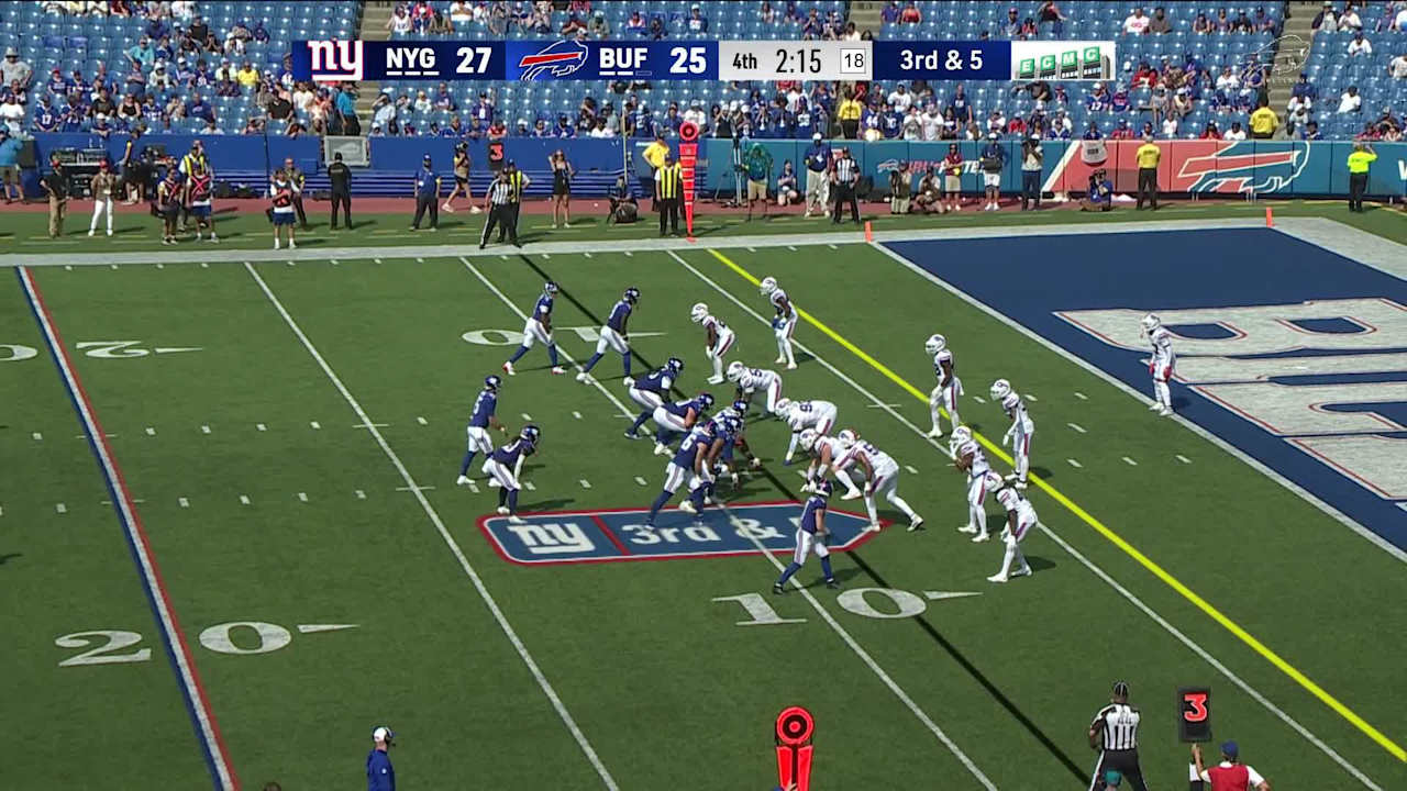 New York Giants running back Jonathan Ward walks into end zone on 11 ...