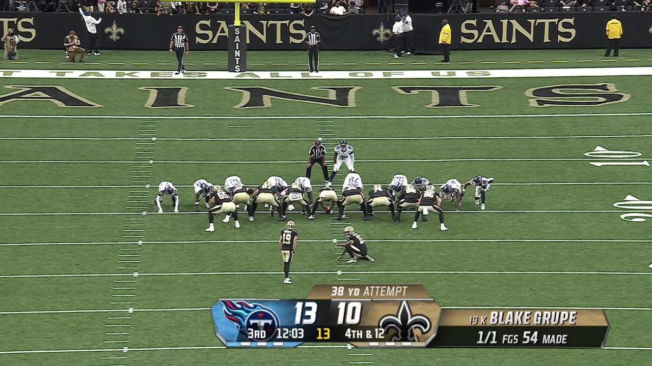 New Orleans Saints kicker Blake Grupe ties preseason finale vs ...