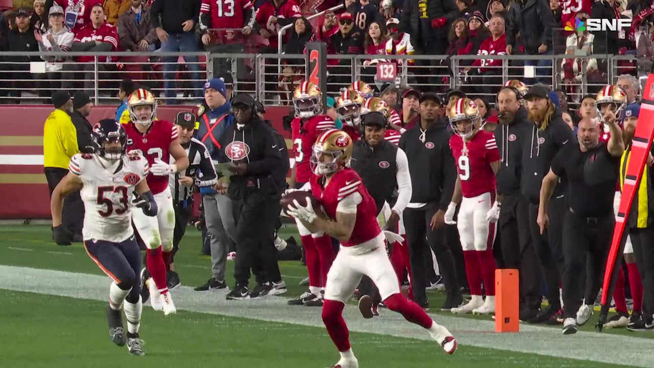 San Francisco 49ers quarterback Brock Purdy's 30-yard deep ball to wide ...
