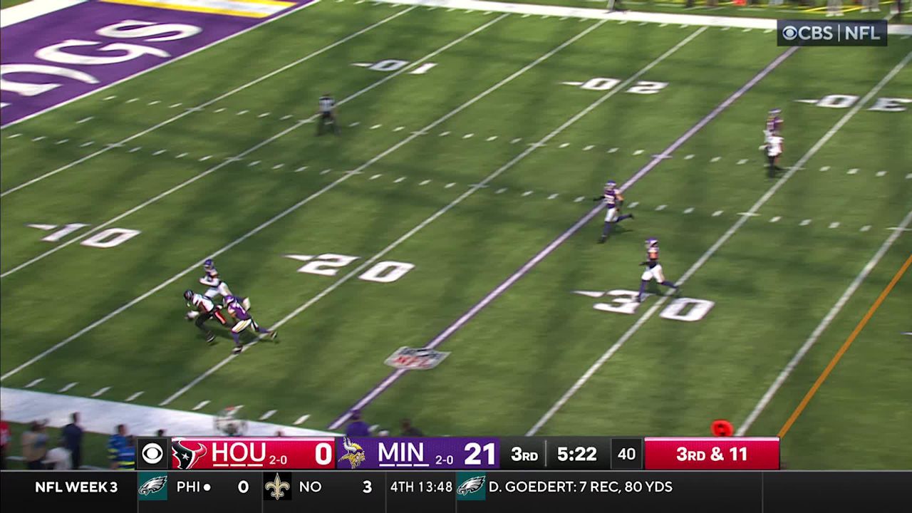 Can't-Miss Play: Houston Texans quarterback C.J. Stroud's 34-yard hole-shot throw ends with wide ...