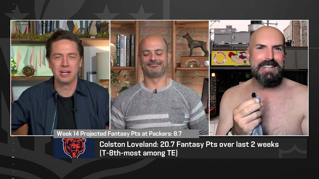 NFL Fantasy Analyst Adam Rank channels shirtless Chicago Bears head ...