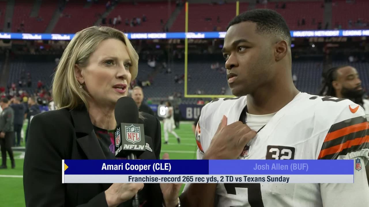 Cleveland Browns wide receiver Amari Cooper talks to NFL Network's ...