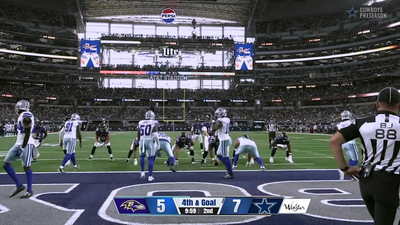 Baltimore Ravens quarterback Cooper Rush finds wide receiver Keith ...