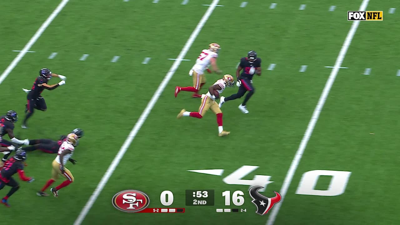 San Francisco 49ers running back Brian Robinson Jr.'s 46-yard kickoff ...