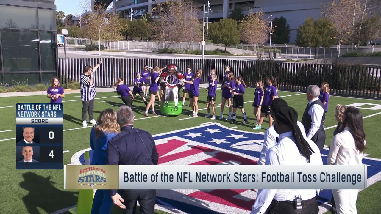 Battle of the NFL Network stars: Football toss challenge | 'NFL GameDay ...