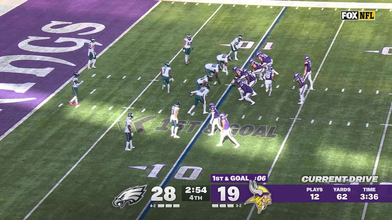 Philadelphia Eagles outside linebacker Josh Uche bags his first sack as ...