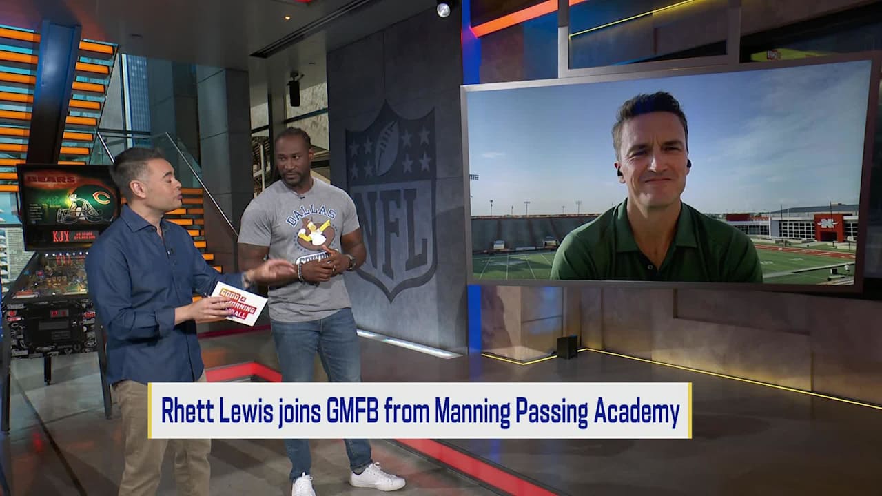 NFL Network's Rhett Lewis wakes up with 'GMFB' from the Manning Passing ...