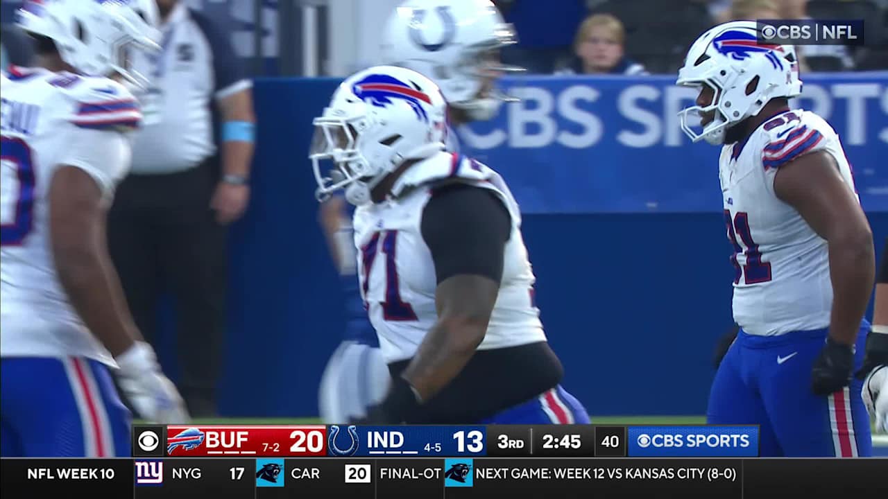 Buffalo Bills defensive Quinton Jefferson devours Indianapolis Colts ...