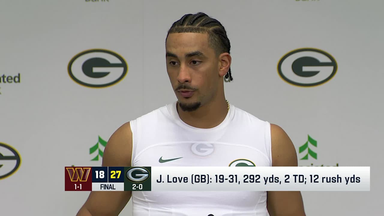 Green Bay Packers quarterback Jordan Love: 2-0 is 'a great way to start ...