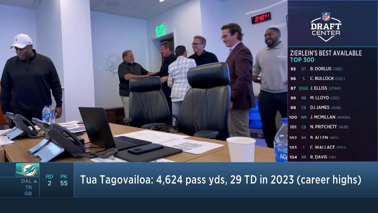 Take a look inside Miami Dolphins' draft room | 'NFL Draft Center'