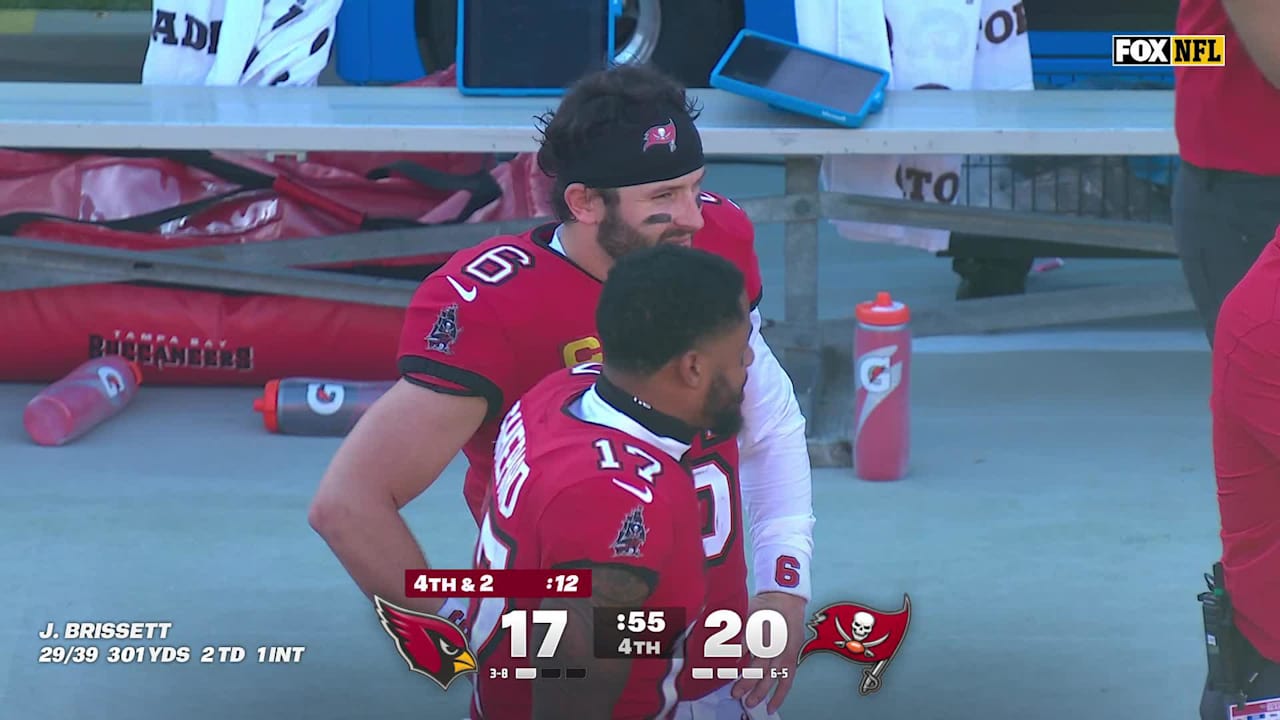 Tampa Bay Buccaneers linebacker SirVocea Dennis breaks up pass to ...