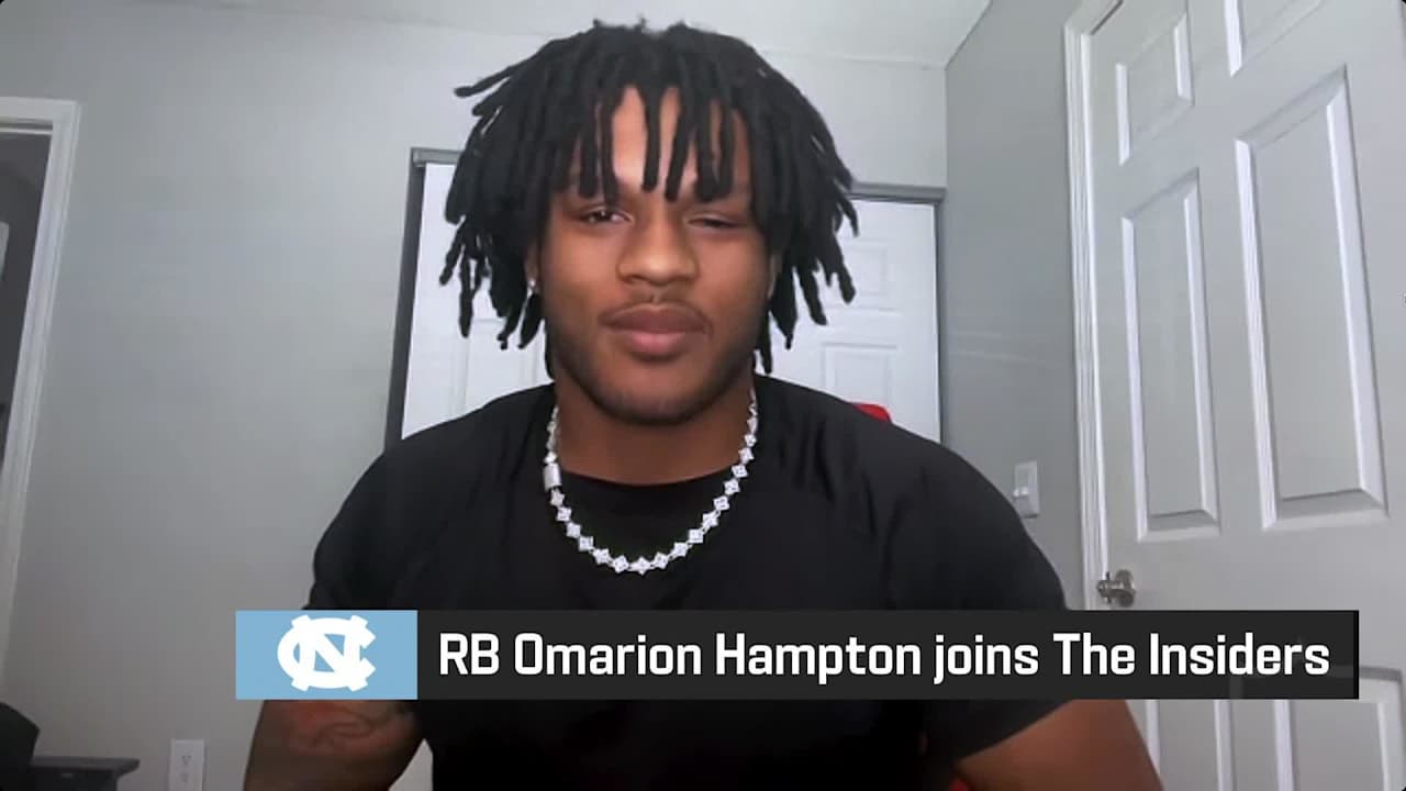 North Carolina running back Omarion Hampton joins 'The Insiders' one ...