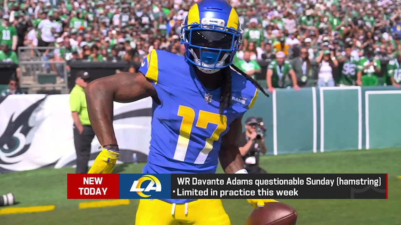 Tom Pelissero: Los Angeles Rams wide receiver Davante Adams (hamstring ...