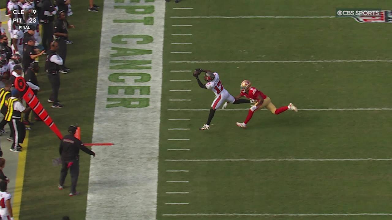 Tampa Bay Buccaneers wide receiver Sterling Shepard's toe-tap catch ...