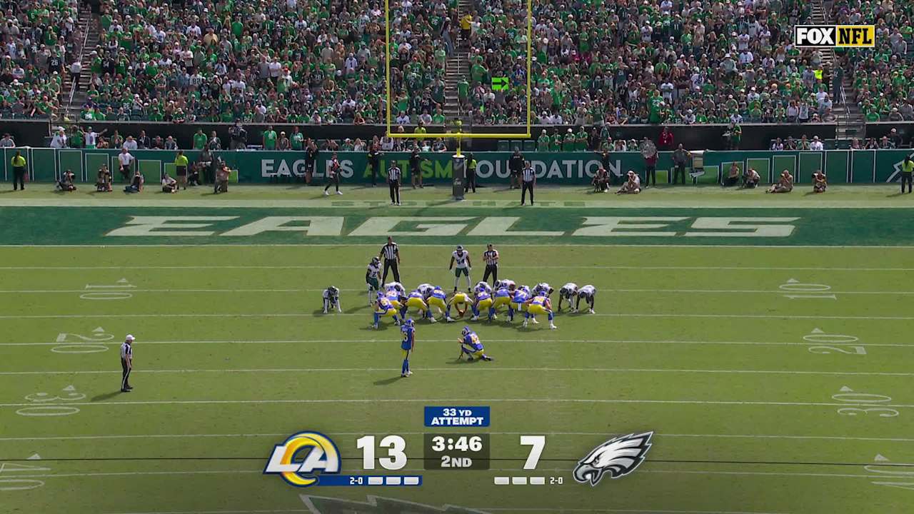Los Angeles Rams kicker Joshua Karty's 33-yard field goal gives Rams 16 ...