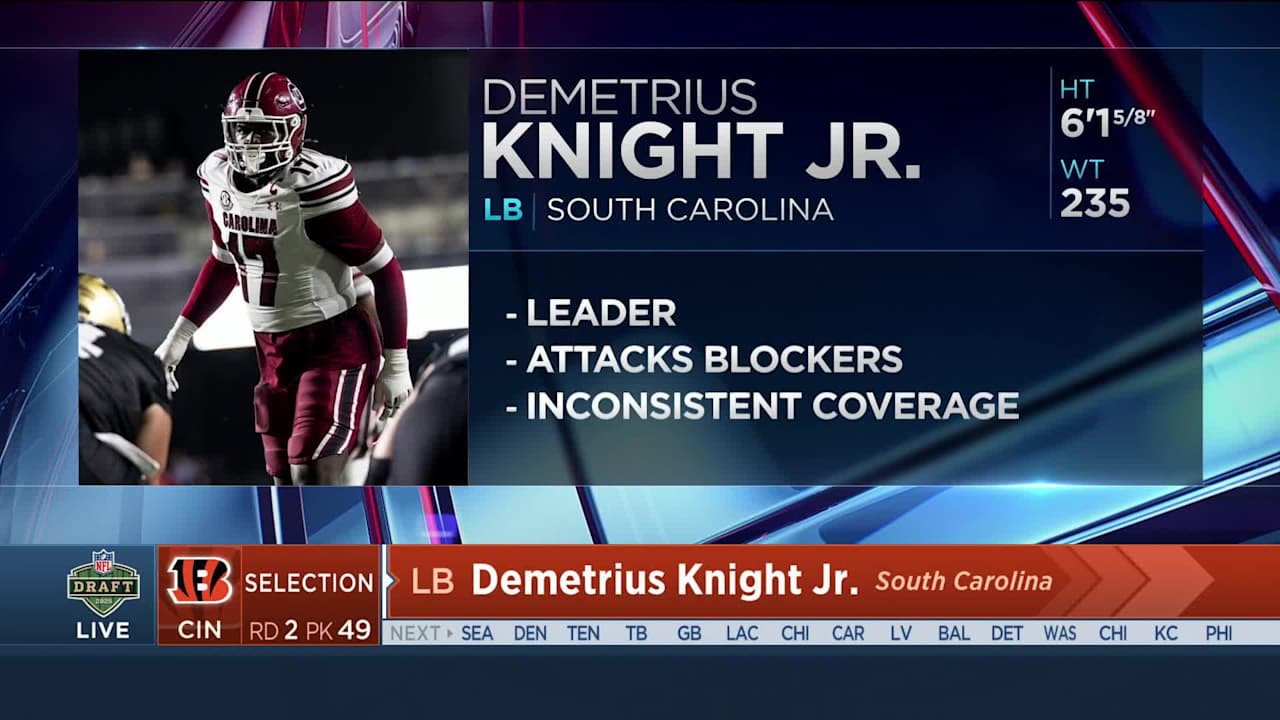 Cincinnati Bengals select South Carolina Gamecocks linebacker Demetrius ...