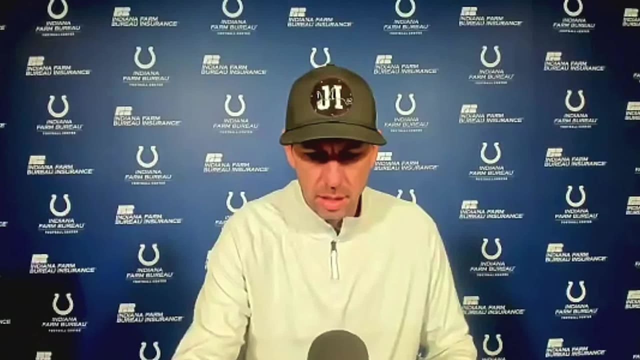 Indianapolis Colts head coach Shane Steichen on quarterback Philip ...