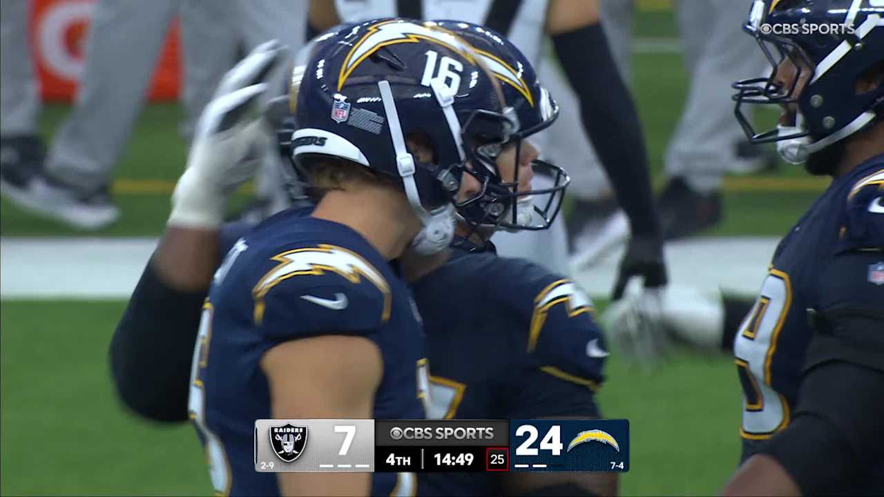 Los Angeles Chargers kicker Cameron Dicker DRILLS 56-yard field goal to ...