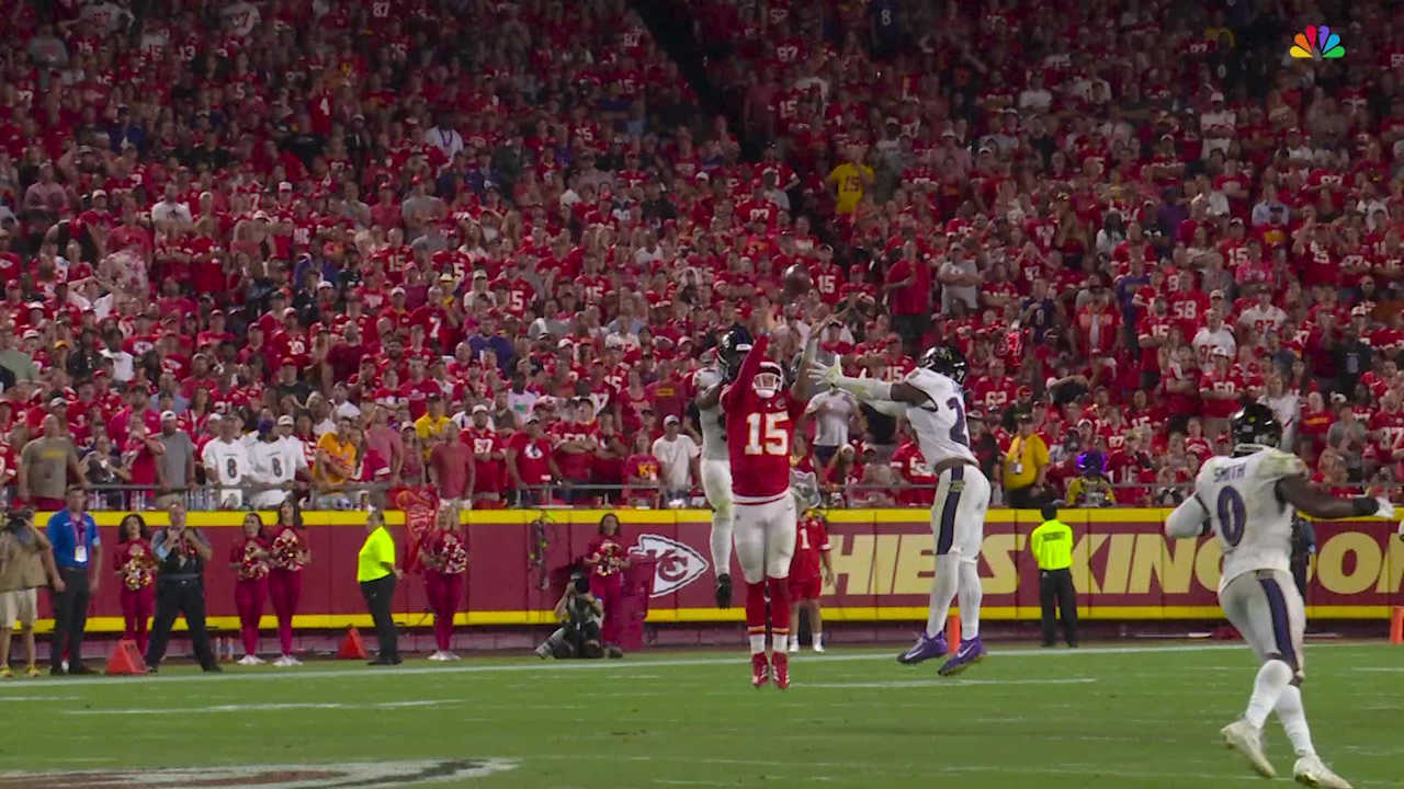 Kansas City Chiefs quarterback Patrick Mahomes turns into WR as QB ...