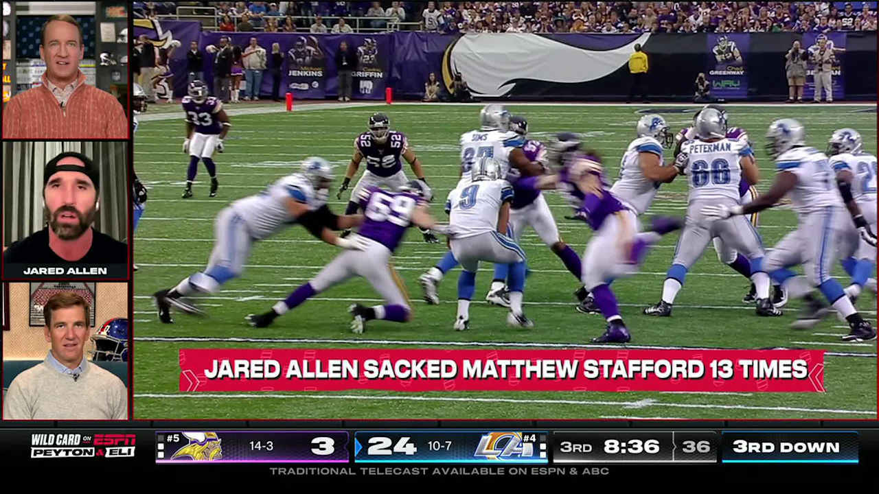 Former defensive end Jared Allen speaks on the art of sacking Los ...
