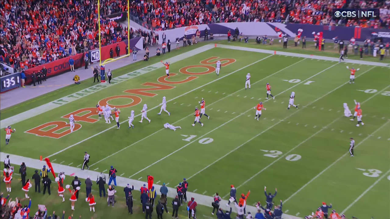 Denver Broncos tight end Nate Adkins spins out of trouble on 15-yard TD