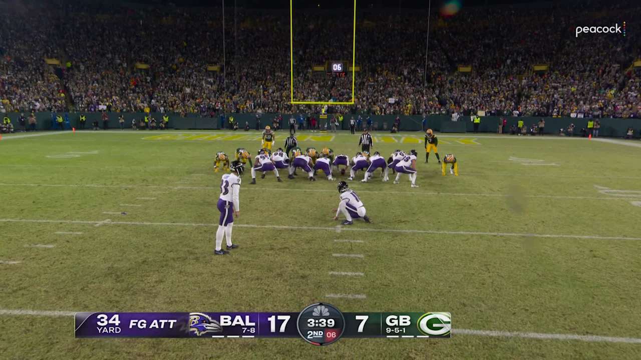 Baltimore Ravens kicker Tyler Loop's 34-yard field goal splits the ...