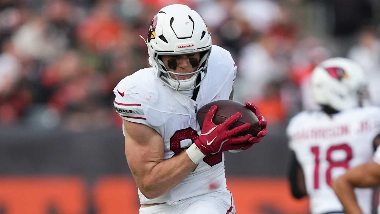 Cardinals’ Trey McBride sets new single-season tight end receptions record