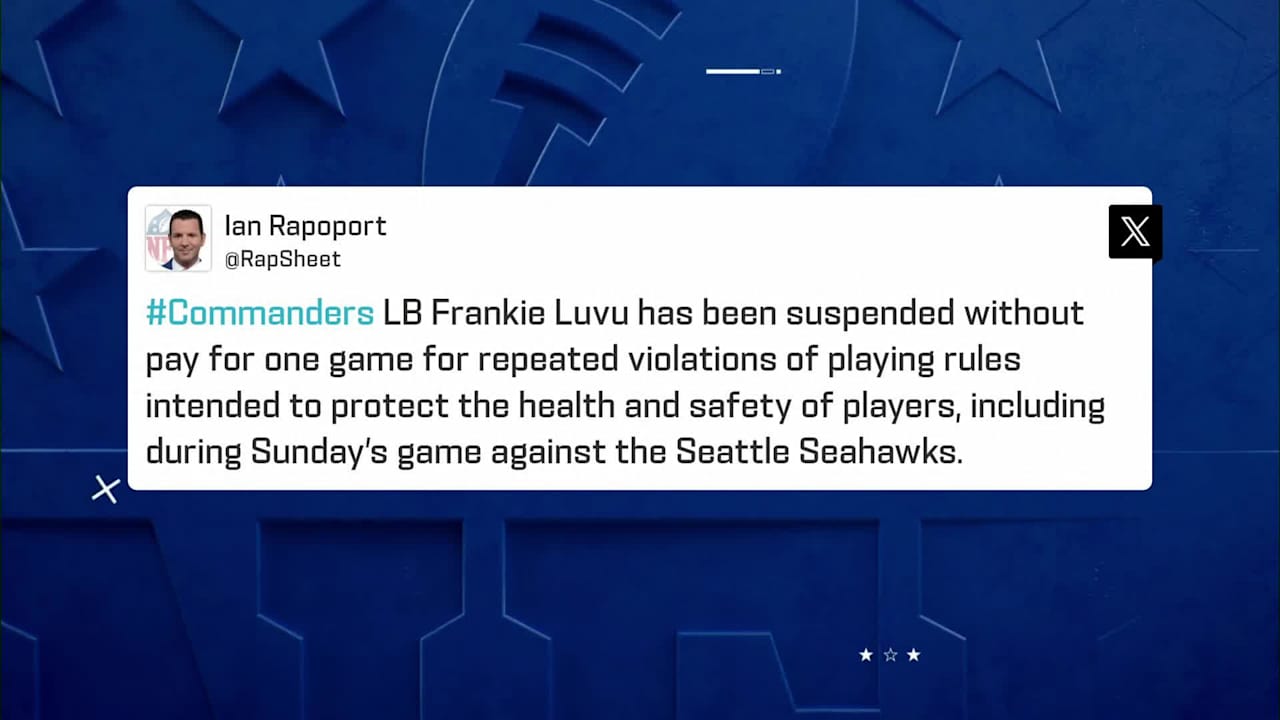 NFL media insider Ian Rapoport reports Washington Commanders linebacker ...