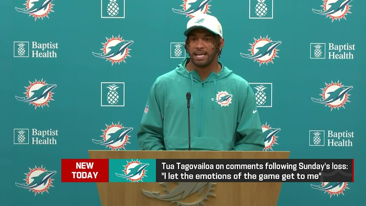 Miami Dolphins quarterback Tua Tagovailoa apologizes to teammates about ...