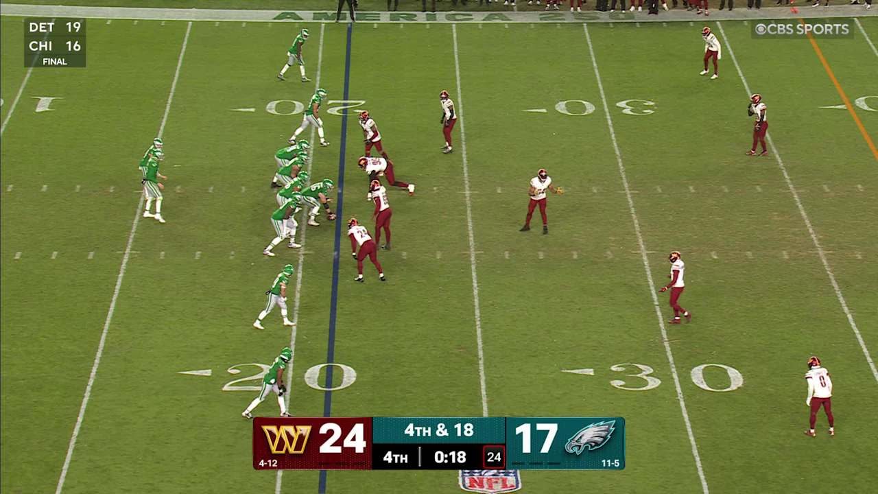 Philadelphia Eagles quarterback Tanner McKee's fourth-down heave falls ...