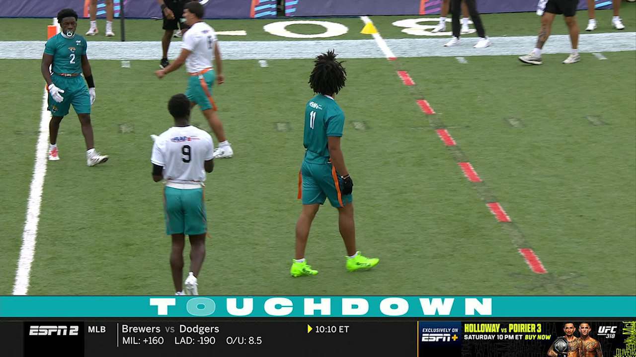 Jacksonville Jaguars Elite wide receiver Brysen Wright outraces ...