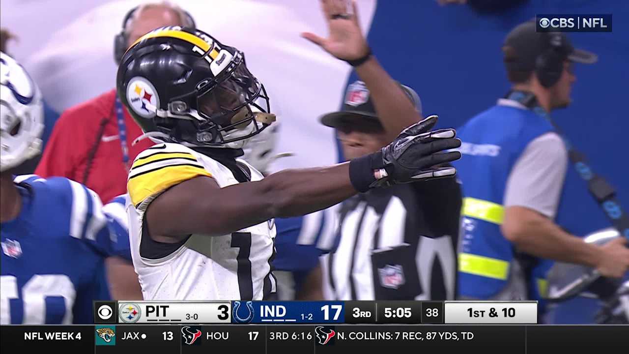 Pittsburgh Steelers quarterback Justin Fields' 38-yard deep ball to ...