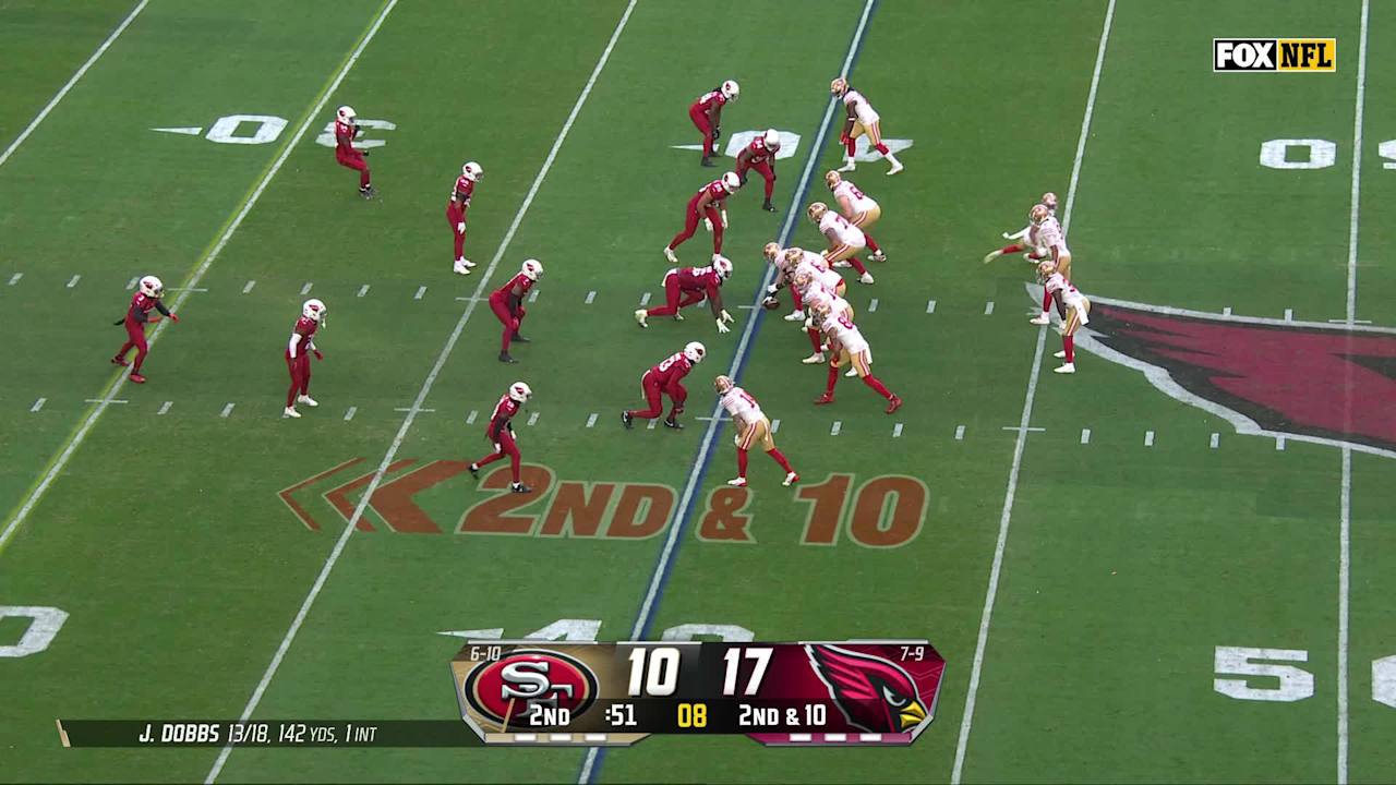 San Francisco 49ers' wide receiver Chris Conley's 21-yard reception ...