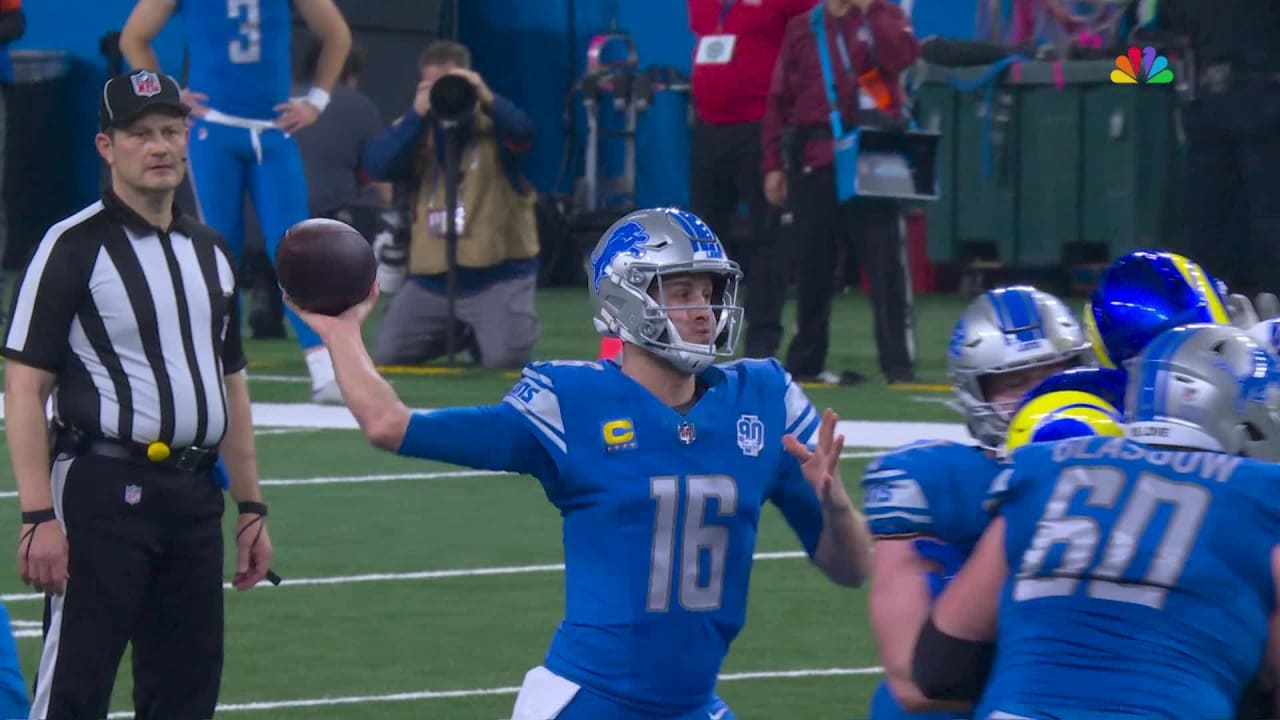 Detroit Lions quarterback Jared Goff's 33-yard laser to wide receiver ...