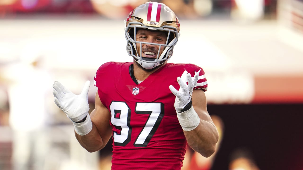 49ers' Nick Bosa says he has no issues with Buccaneers' Baker Mayfield years after planting flag