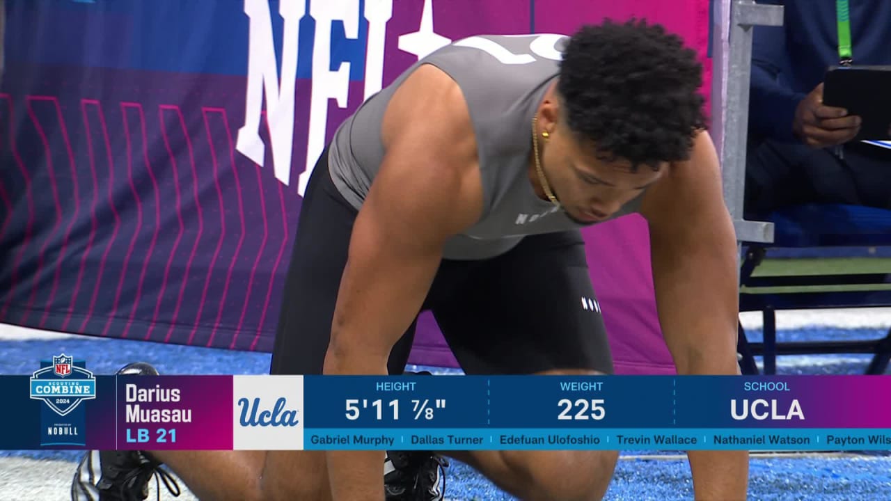 UCLA Bruins linebacker Darius Muasau's 2024 NFL Scouting Combine workout