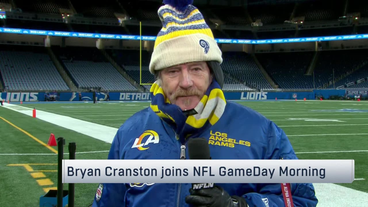 Actor Bryan Cranston makes his prediction for Los Angeles Rams-Detroit ...