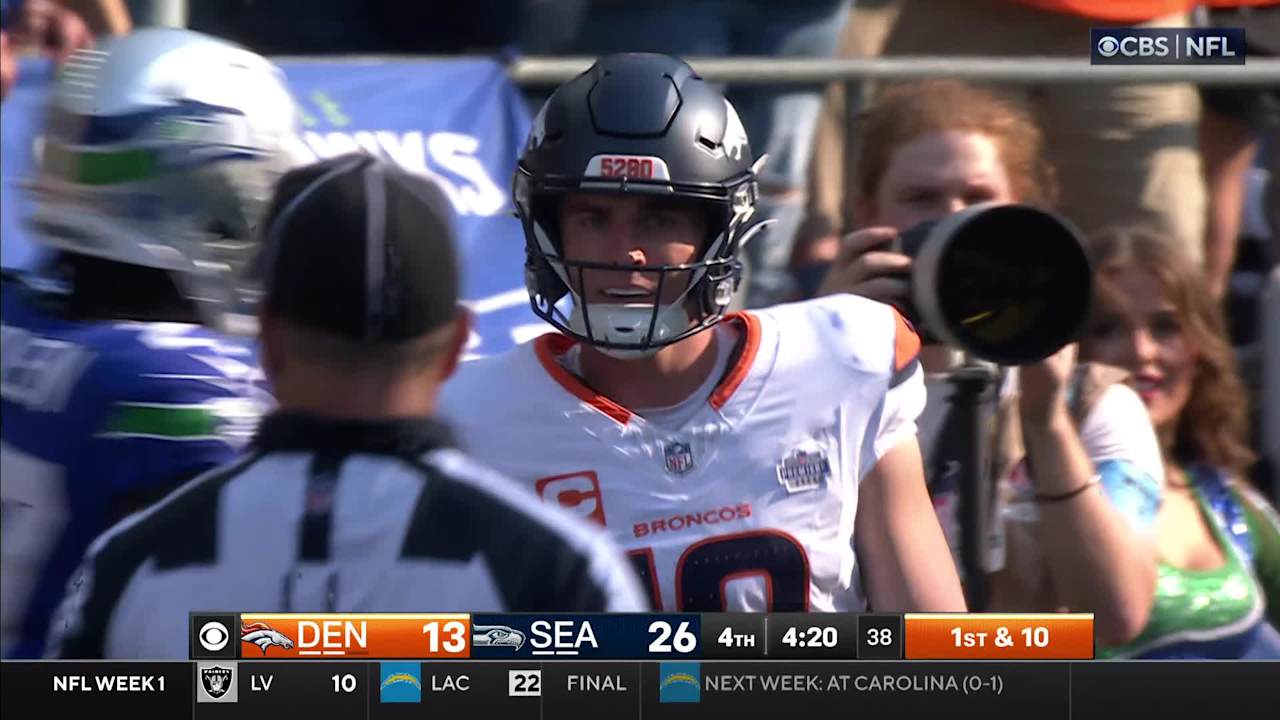 Denver Broncos quarterback Bo Nix's nifty scramble goes for 23-yard ...
