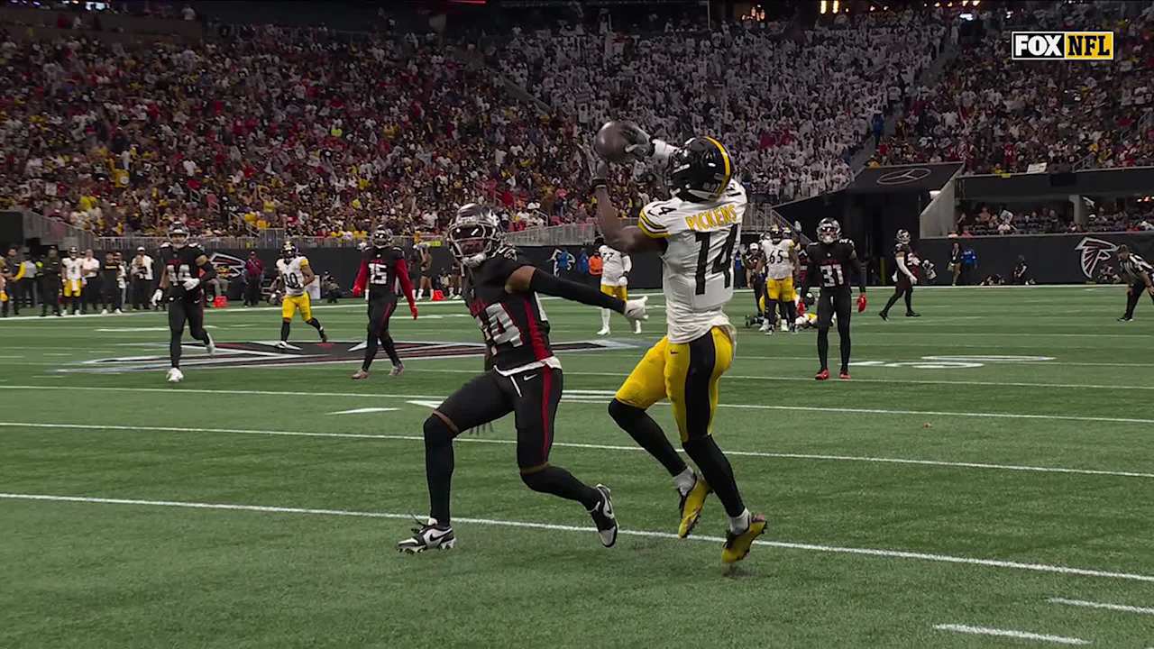 Offensive PI nullifies Steelers quarterback Justin Fields deep launch ...