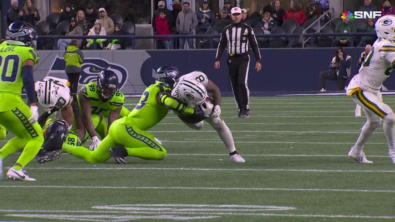 Seattle Seahawks linebacker Ernest Jones IV forces Green Bay Packers ...