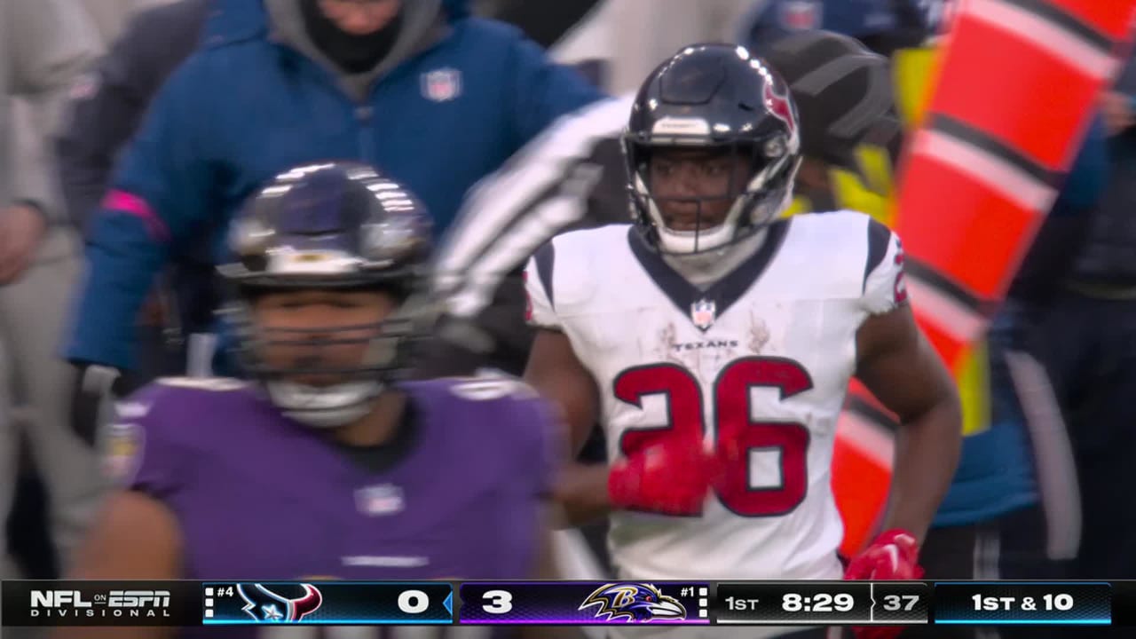 Houston Texans' initial first down comes via running back Devin ...
