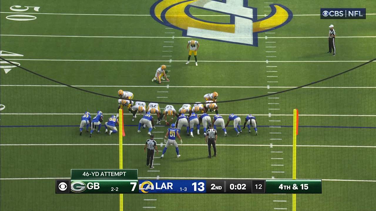 Green Bay Packers rookie kicker Brayden Narveson's 46-yard field goal ...